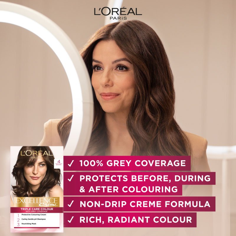 Excellence Hair Colour Excellence Creme Duo Bundle - 2 Black Brown | L ...