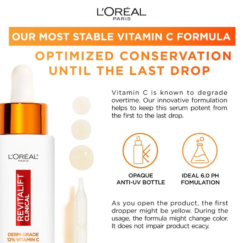 Revitalift 12% Pure Vitamin C Face Serum | L'Oréal Paris