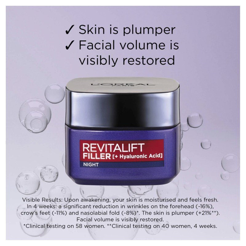 Hyaluronic Acid Night Cream - Revitalift Night Cream | L'Oréal Paris